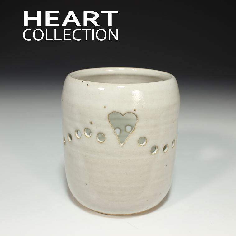 Heart Luminary - White | FROM MIRY CLAY POTTERY