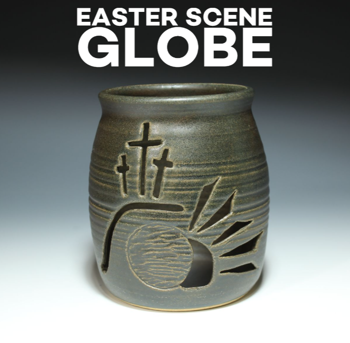 Easter Scene Globe | FROM MIRY CLAY POTTERY